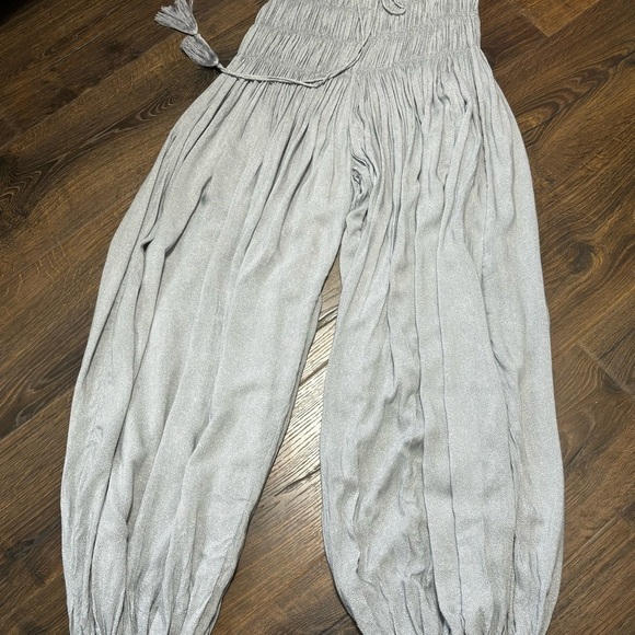 Indah | Pants & Jumpsuits | Indah Smocked Harem Pants Sm Tie Waist ...